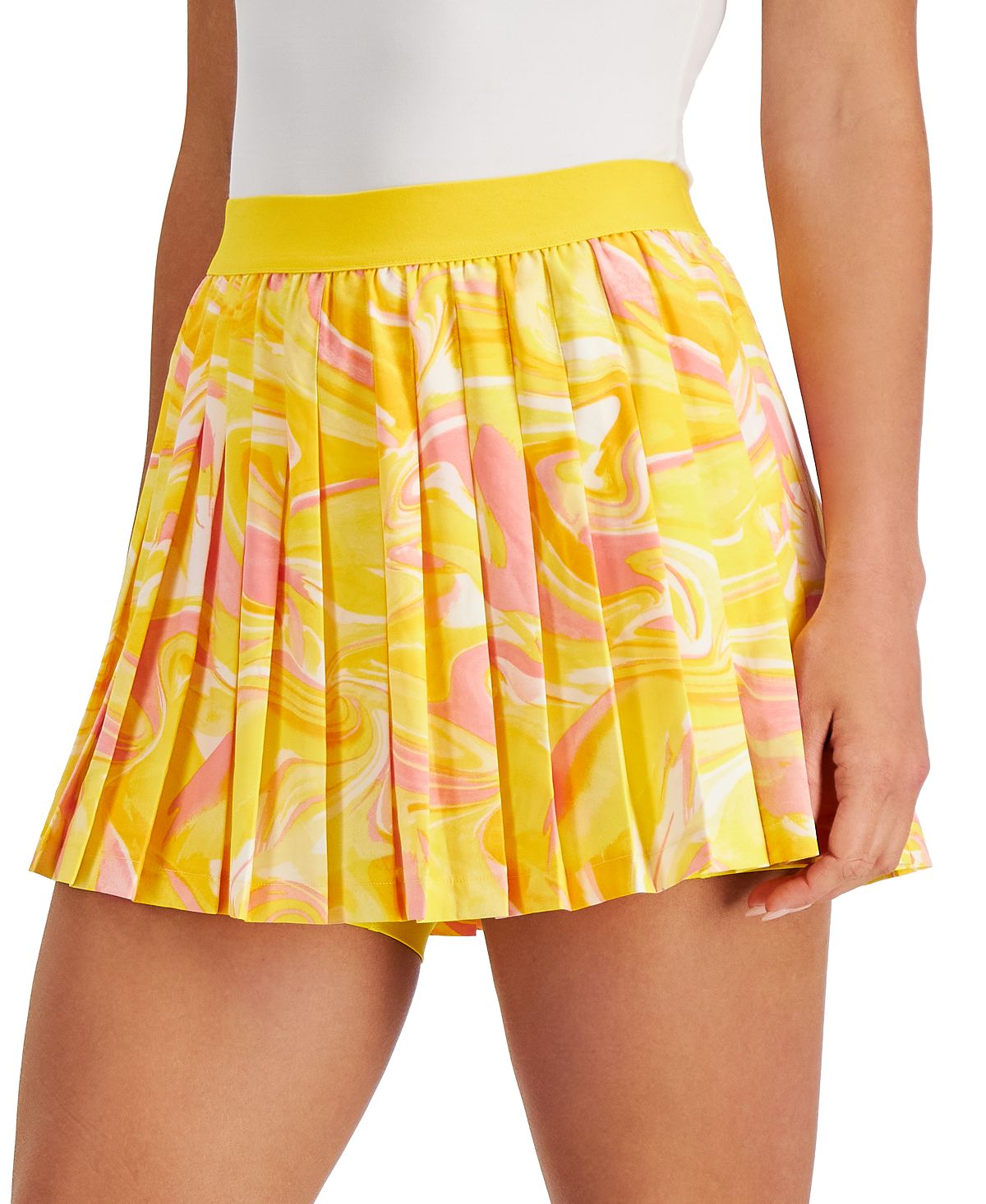 ID Ideology Women's Whirl Print Skort Yellow Size X-Large for sale ...